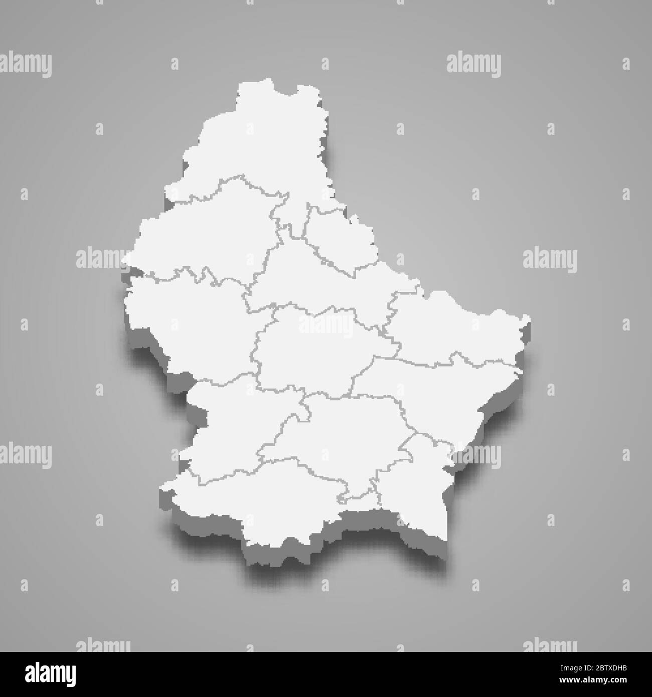 Mappa di lussemburgo Foto e Immagini Stock in Bianco e Nero - Alamy
