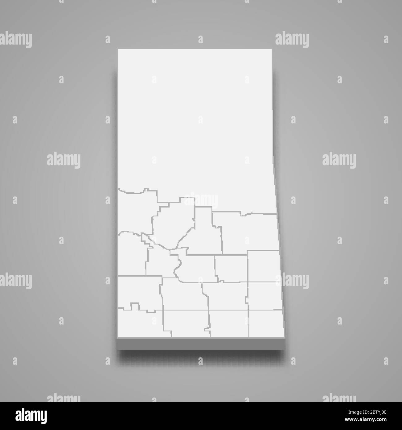 Political map of saskatchewan immagini e fotografie stock ad alta ...