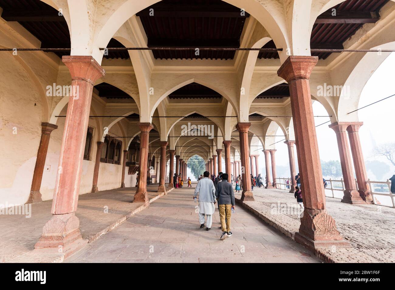 Diwan-e-aam, cortile del forte di Lahore, Cittadella dell'Impero Mughal ...