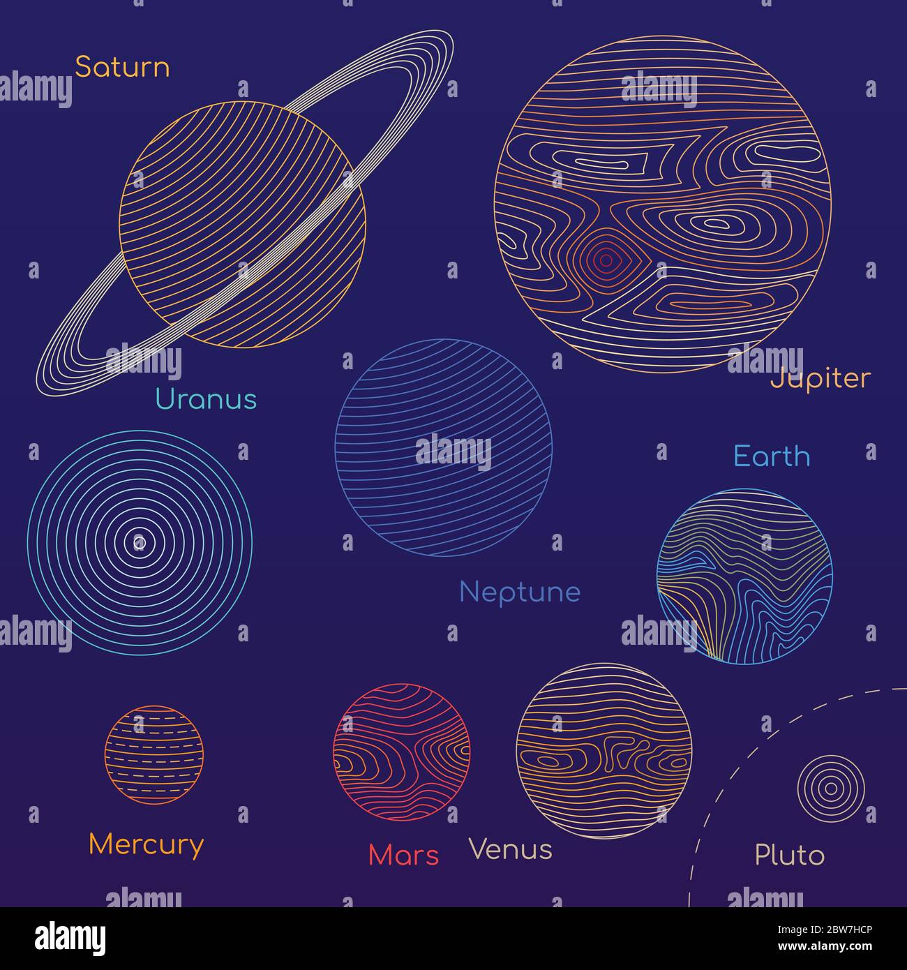 I nostri pianeti del sistema solare immagini e fotografie stock ad alta ...
