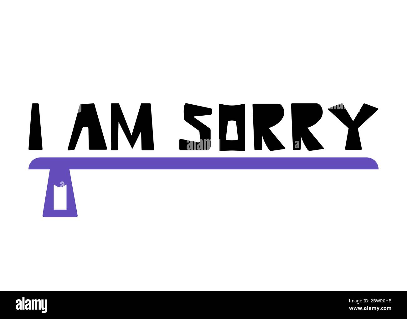Mi dispiace stato Immagini Vettoriali Stock - Alamy