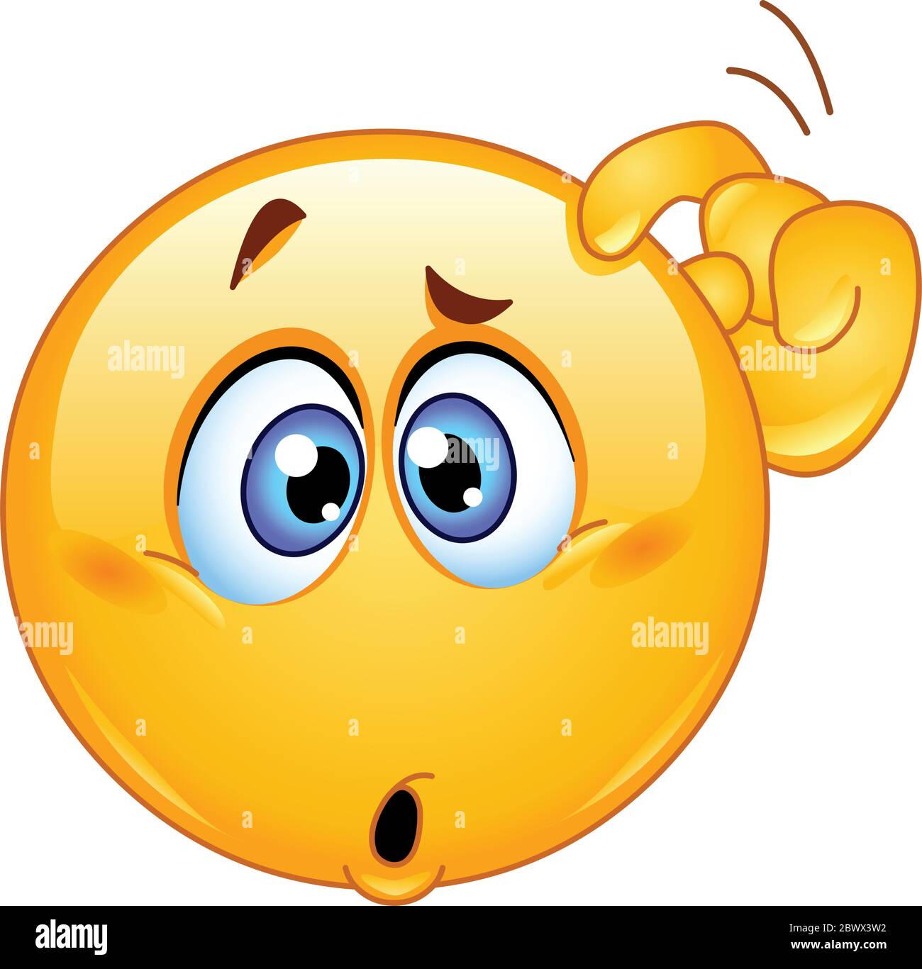 3d Illustration Thinking Emoticon Immagini E Fotografie Stock Ad Alta