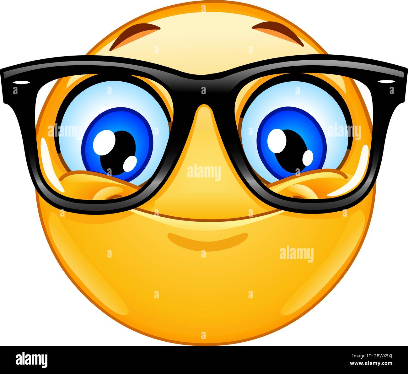 Nerd emoji icon vector vectors immagini e fotografie stock ad alta risoluzione - Alamy