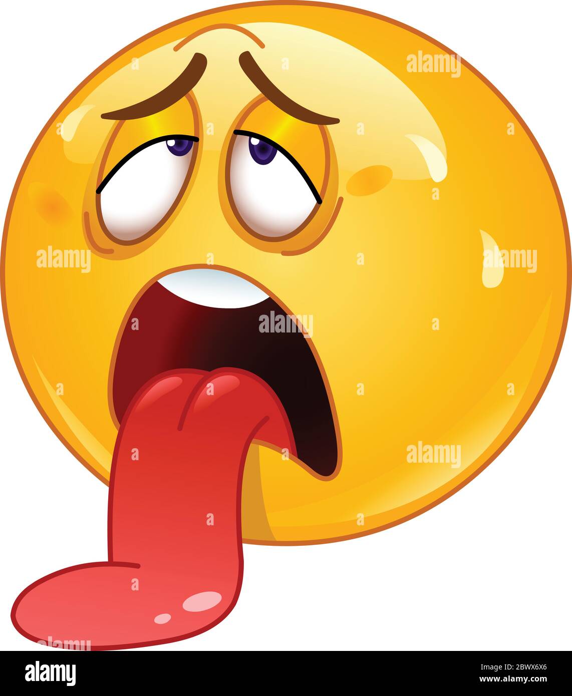 Exhausted emoticon smiley immagini e fotografie stock ad alta ...