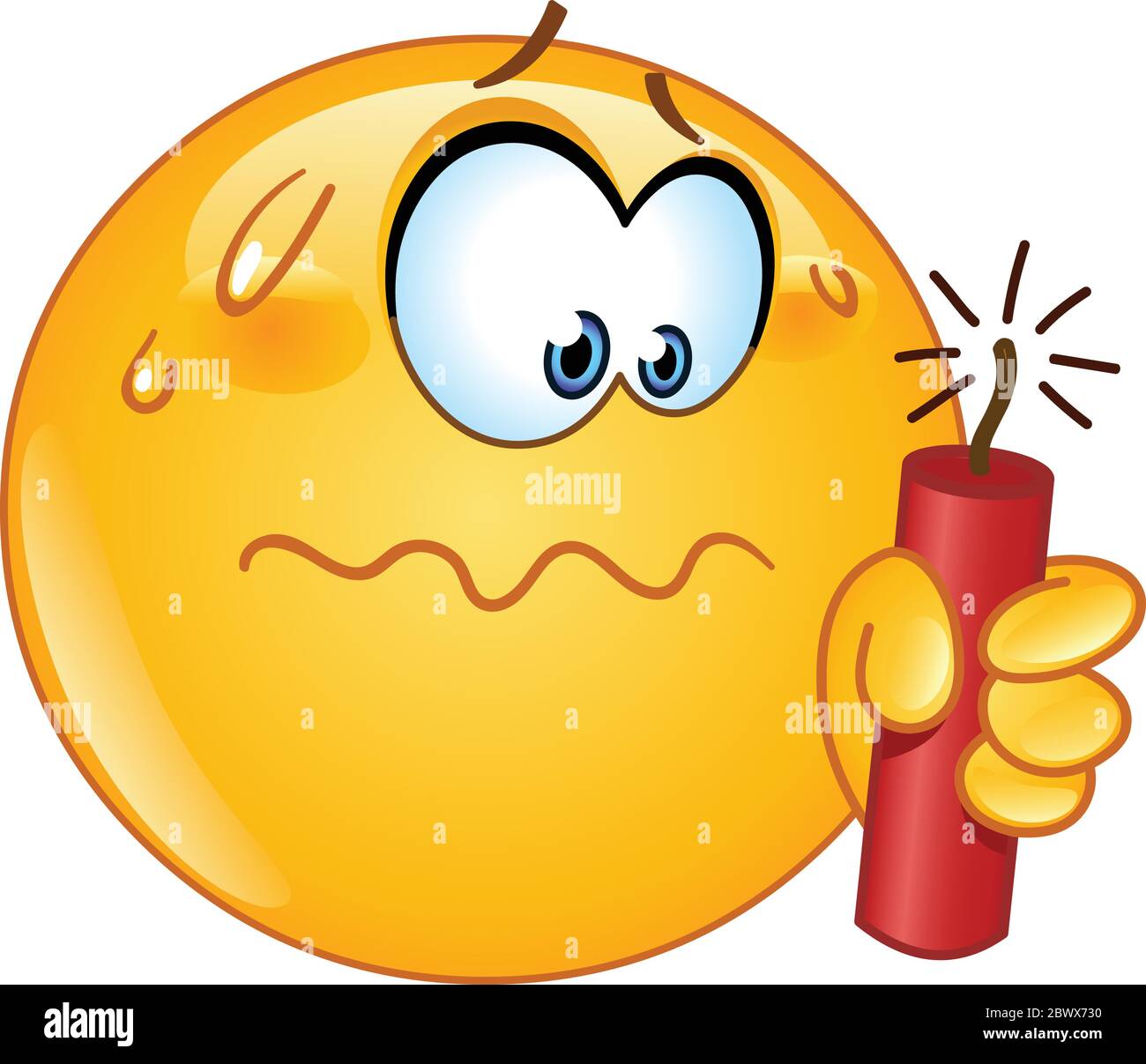 Emoticon smiley face red web Immagini Vettoriali Stock - Alamy