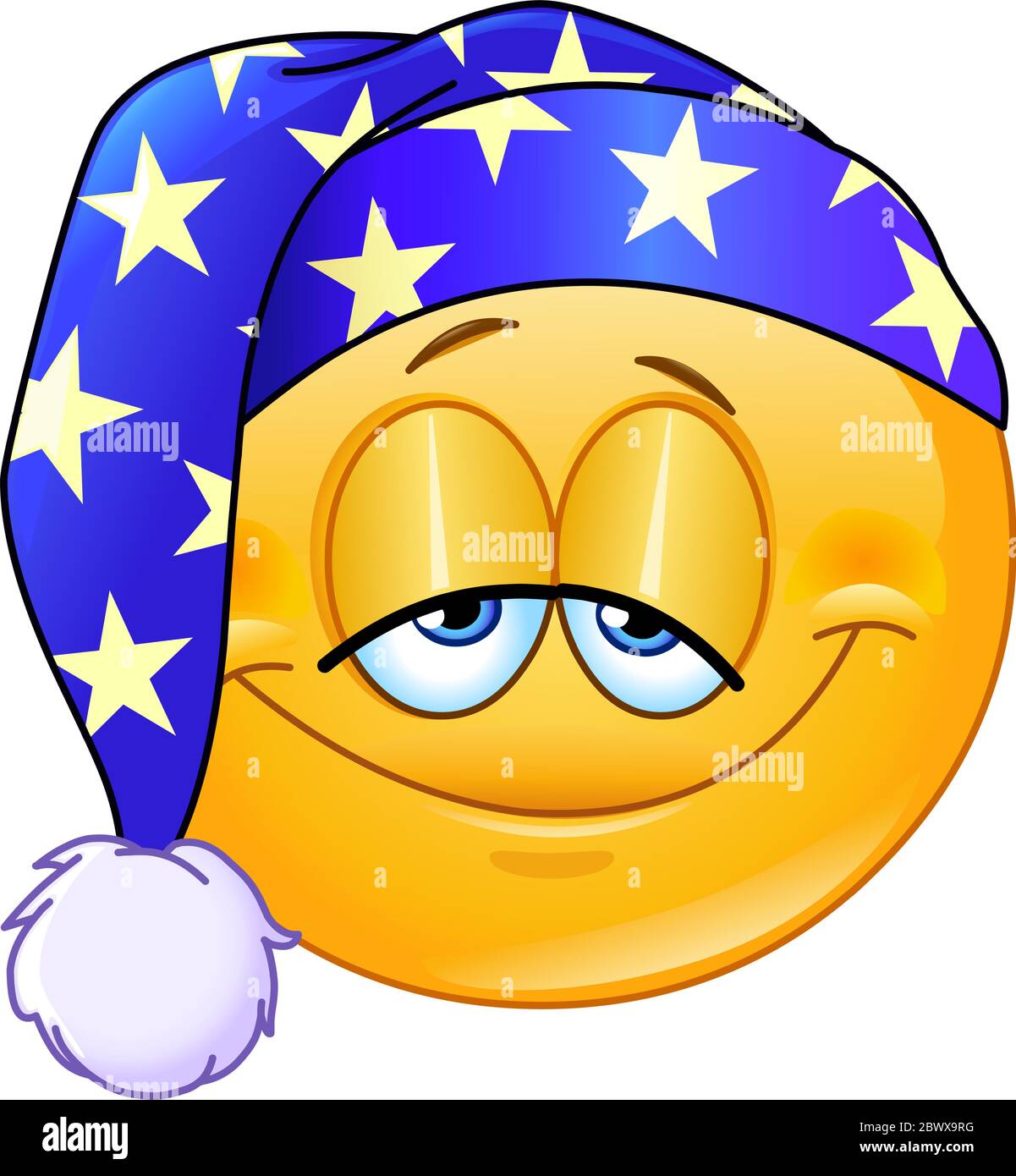 Smiley tired emoticon yellow face immagini e fotografie stock ad alta ...