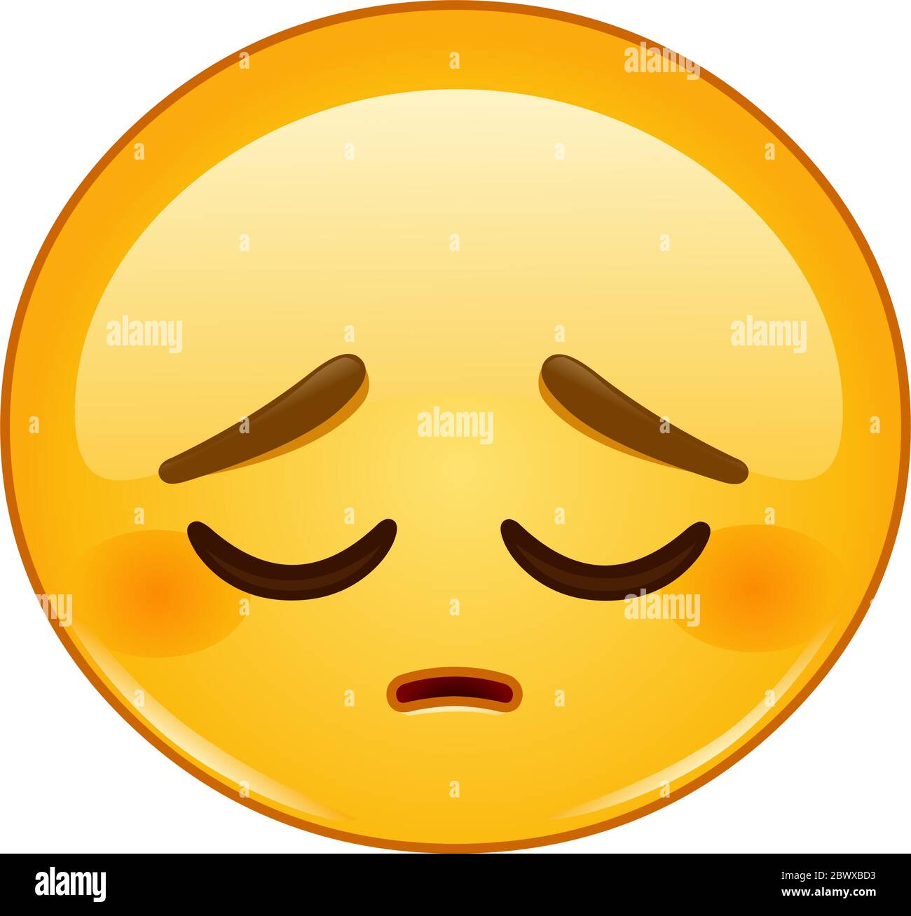 3d Illustration Thinking Emoticon Immagini Vettoriali Stock Alamy