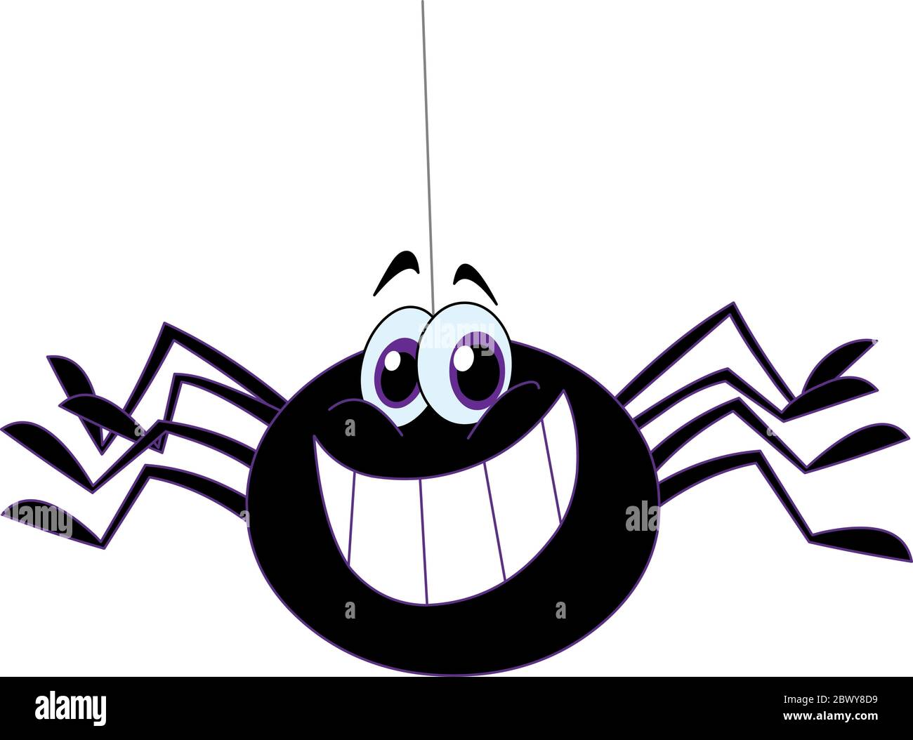 Cartone animato ragno Immagini Vettoriali Stock - Alamy