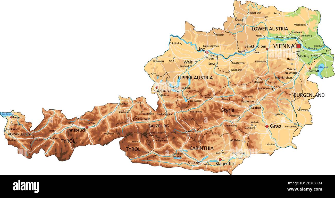 Mappa di austria Immagini Vettoriali Stock - Pagina 3 - Alamy