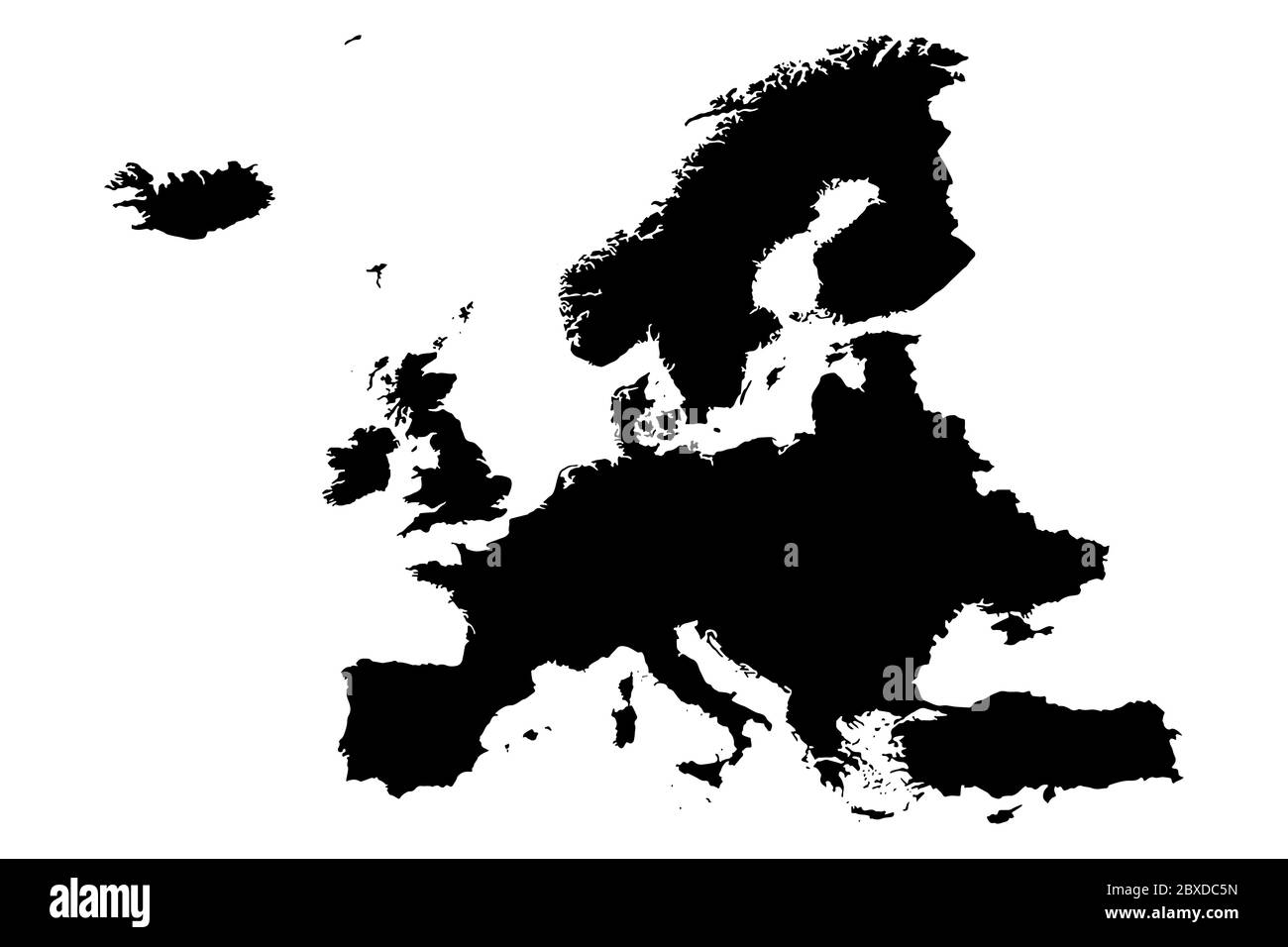 Mappa europea con tono grigio su sfondo bianco,illustrazione,textured ...