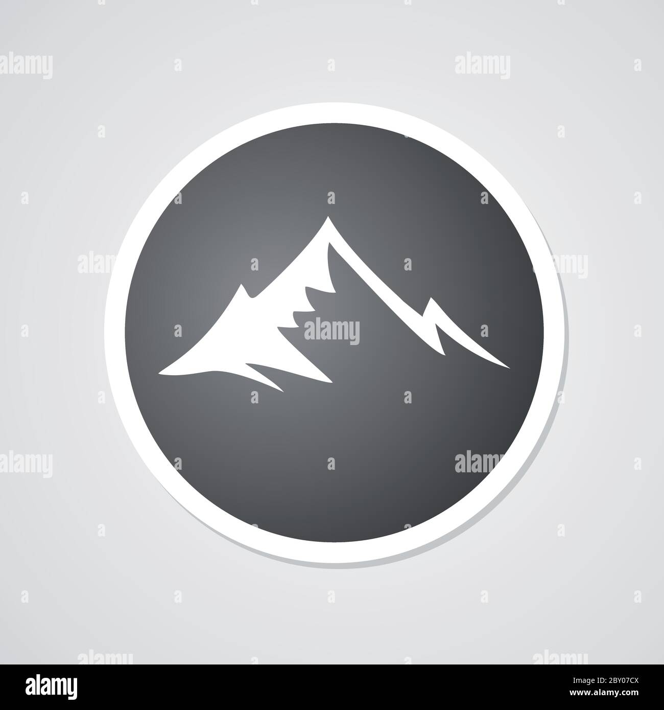 Forma del picco di montagna Immagini Vettoriali Stock - Alamy