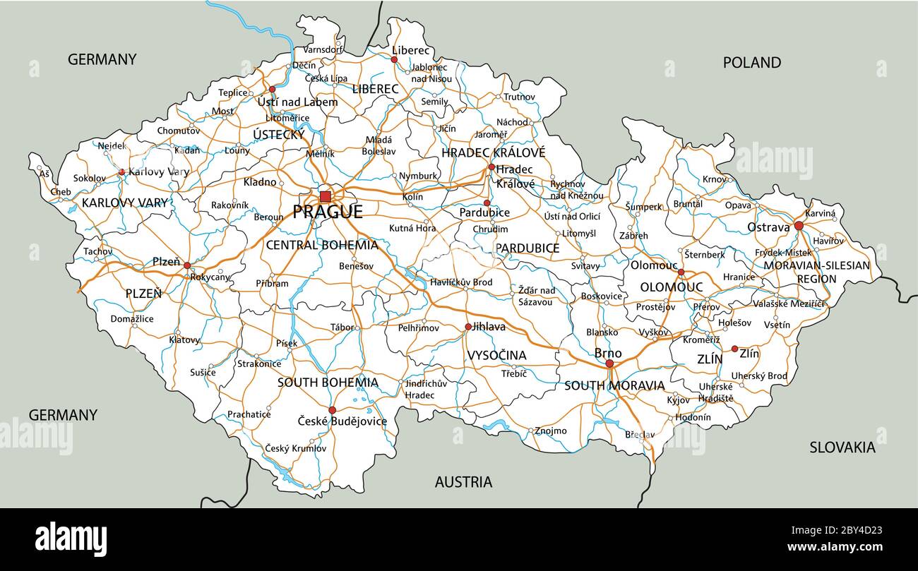 Mappa della ceca immagini e fotografie stock ad alta risoluzione - Alamy