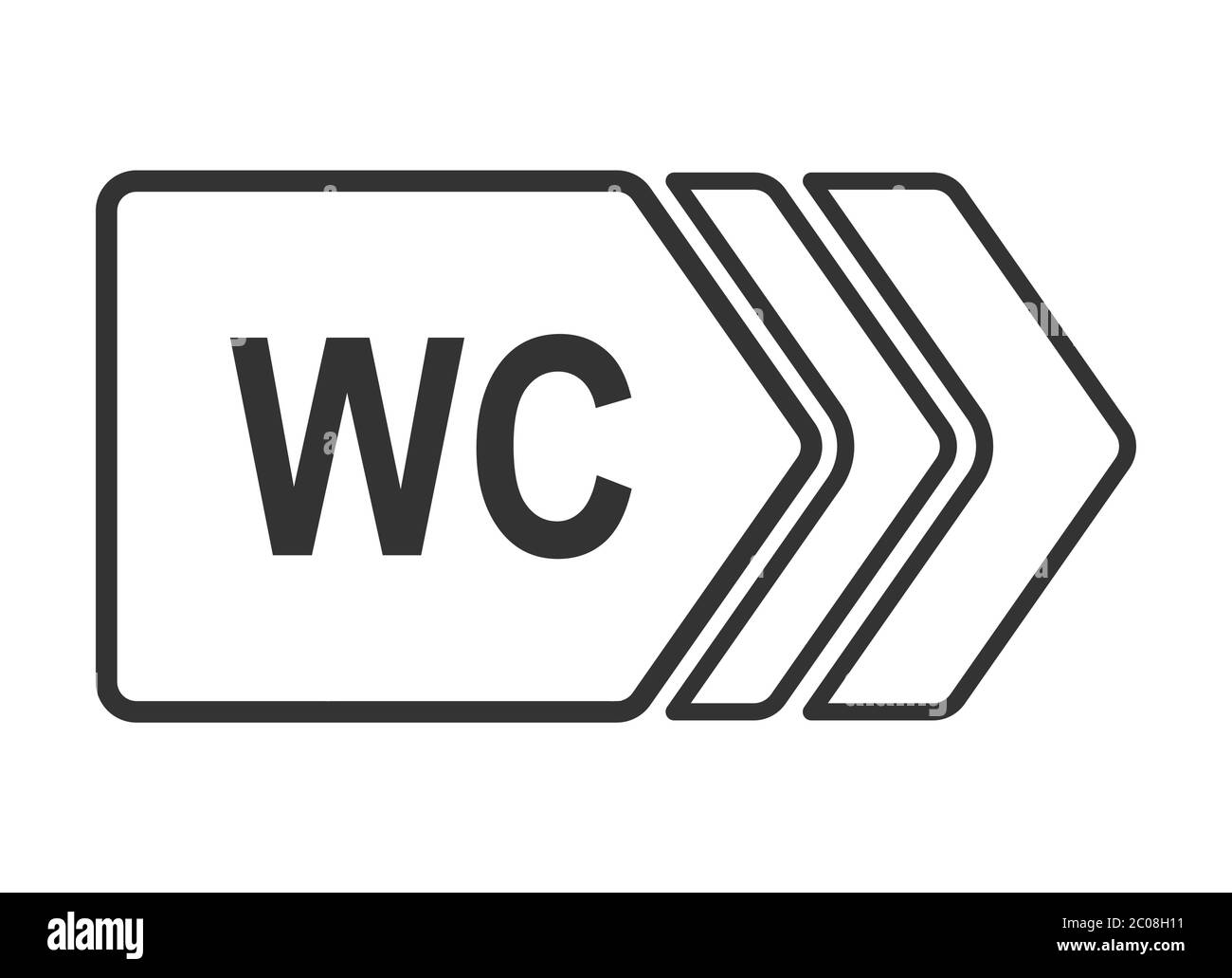 Cartello wc Immagini Vettoriali Stock - Alamy