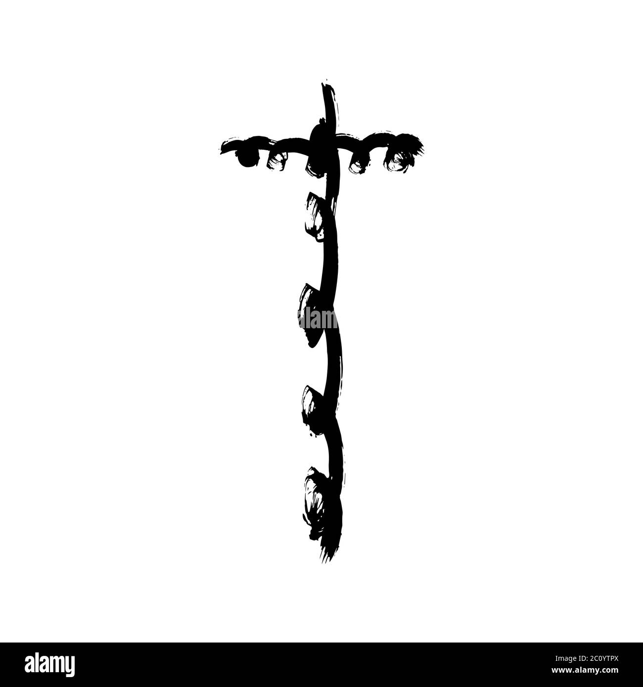 Simbolo icona croce cristiana Immagini senza sfondo e Foto Stock ...