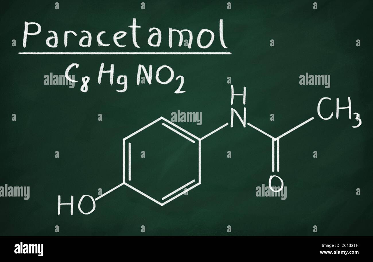 Chemistry chemical formula paracetamol immagini e fotografie stock ad ...