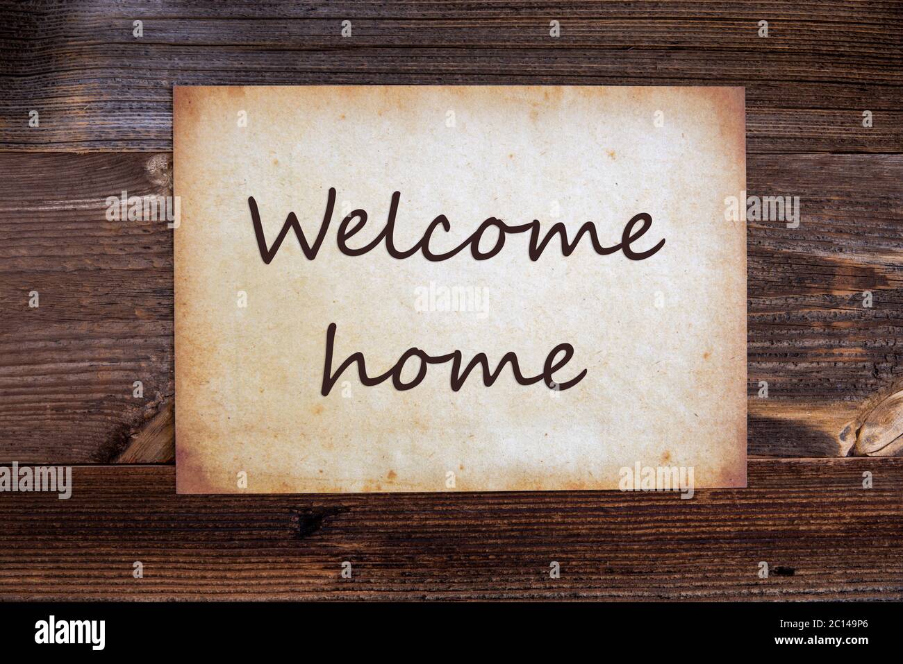 Welcome home card immagini e fotografie stock ad alta risoluzione - Alamy