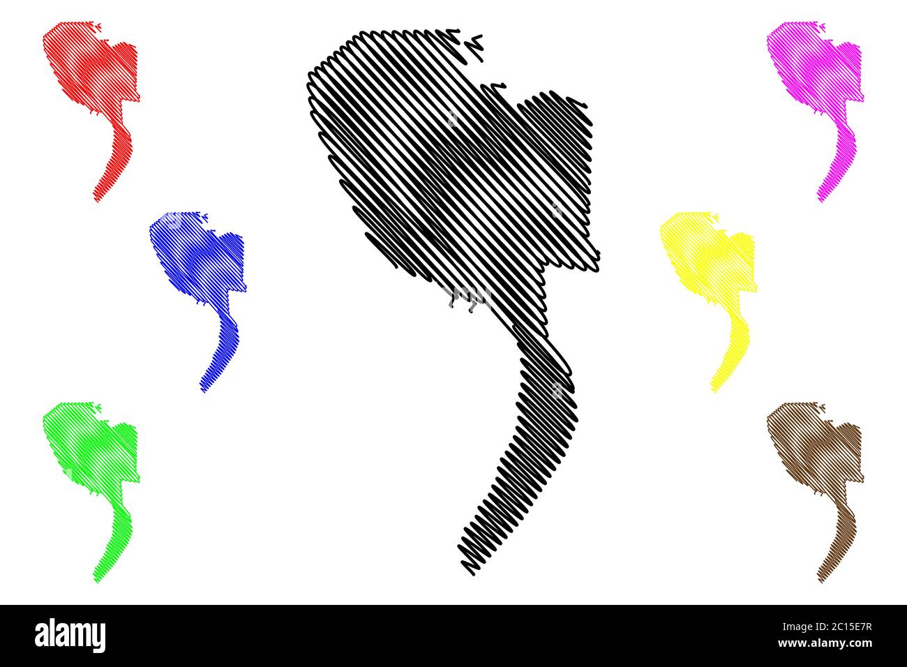 Mappa di valona Immagini Vettoriali Stock - Alamy