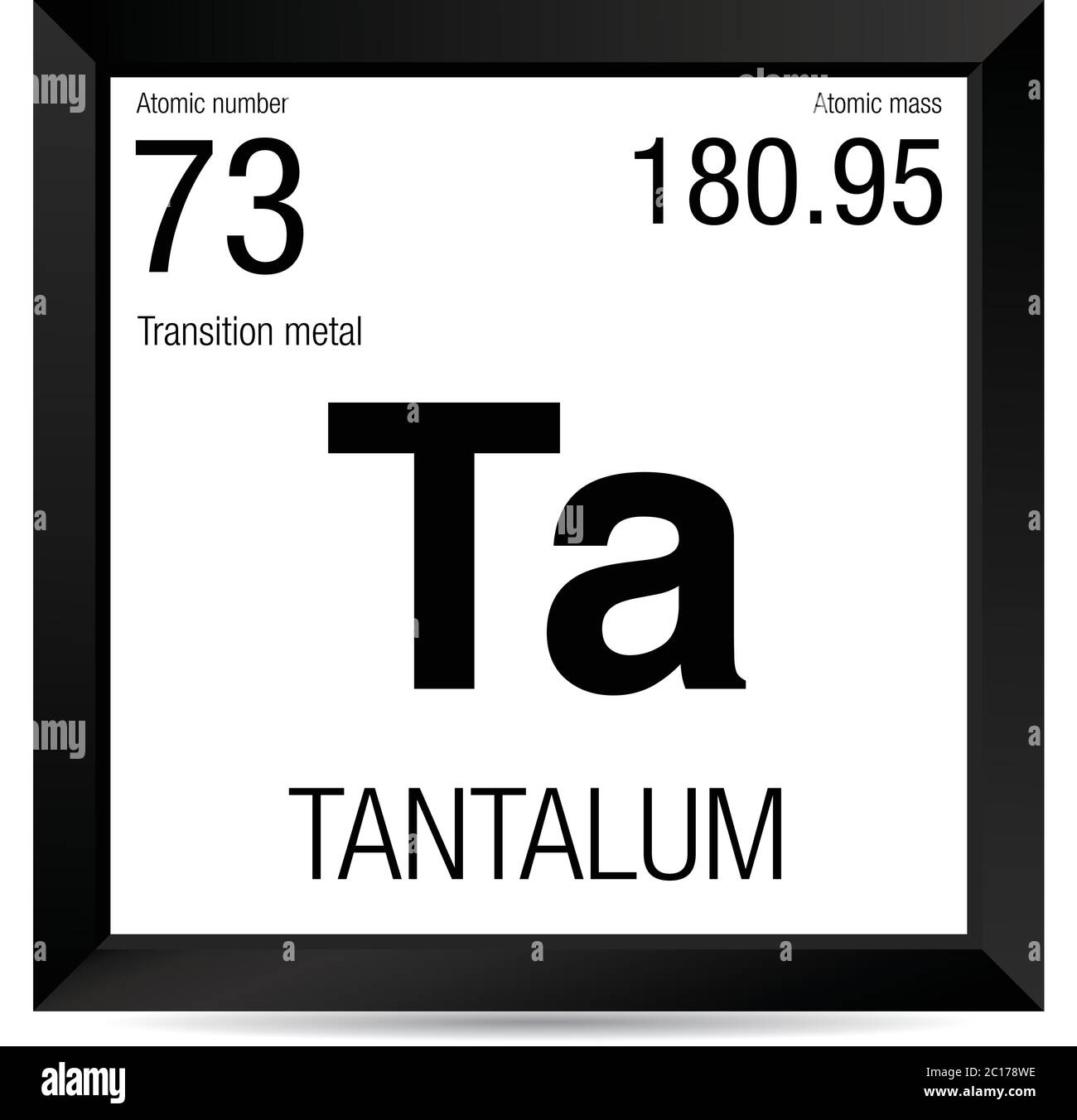 Numero atomico 73 Immagini Vettoriali Stock - Alamy