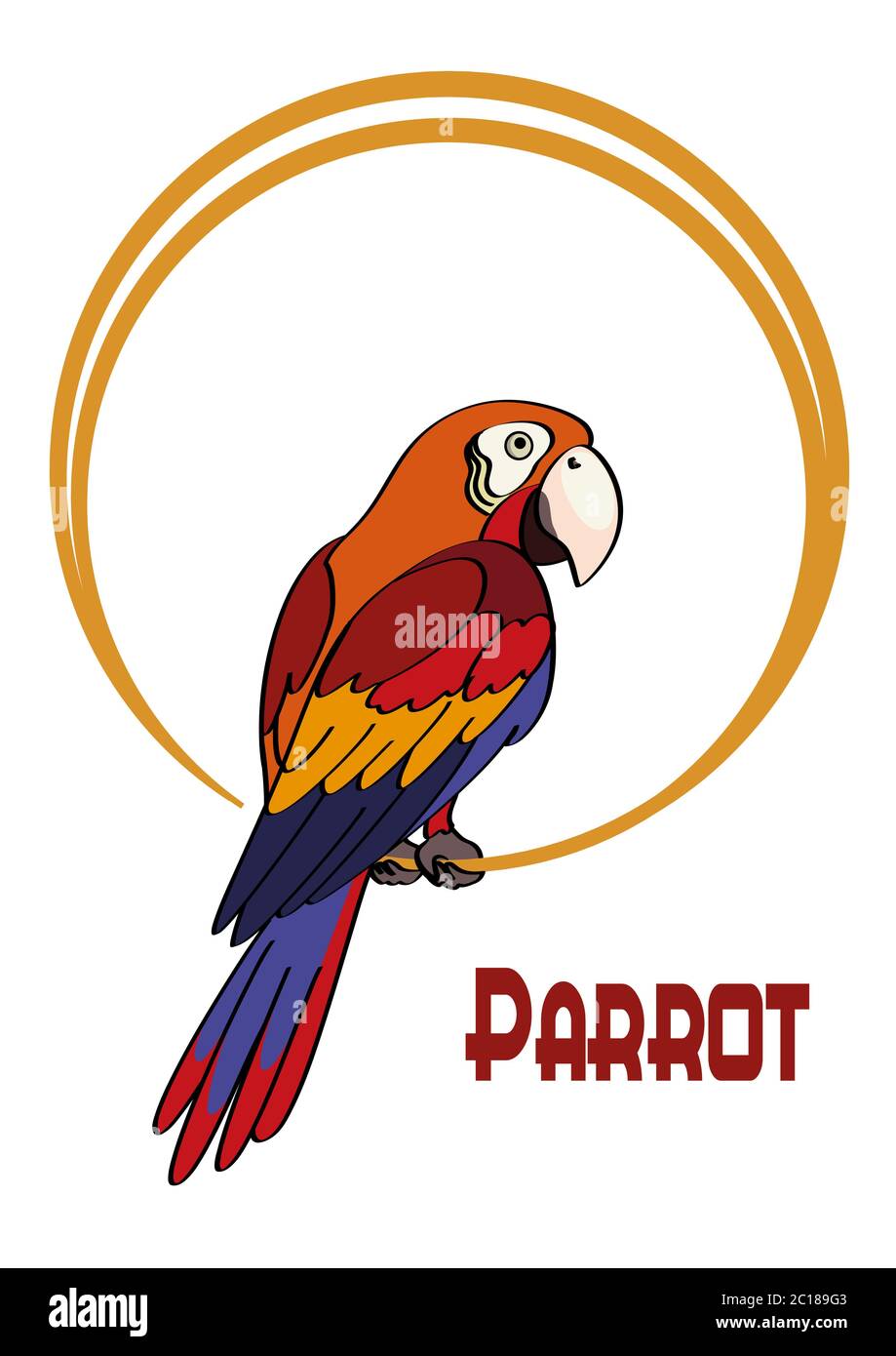 Parrot cartoon immagini e fotografie stock ad alta risoluzione - Alamy