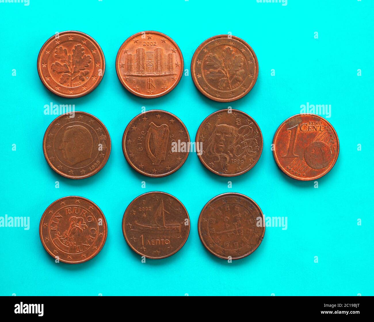Austrian 1 euro coin immagini e fotografie stock ad alta risoluzione ...