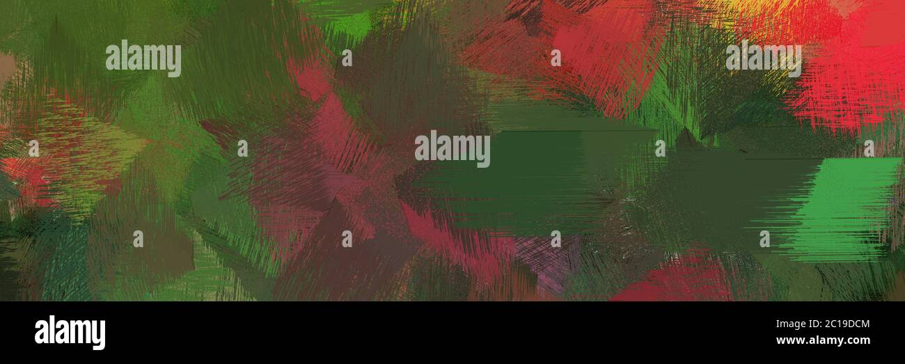 moderni pennellini di fondo con verde oliva scuro, rosso moderato e ...