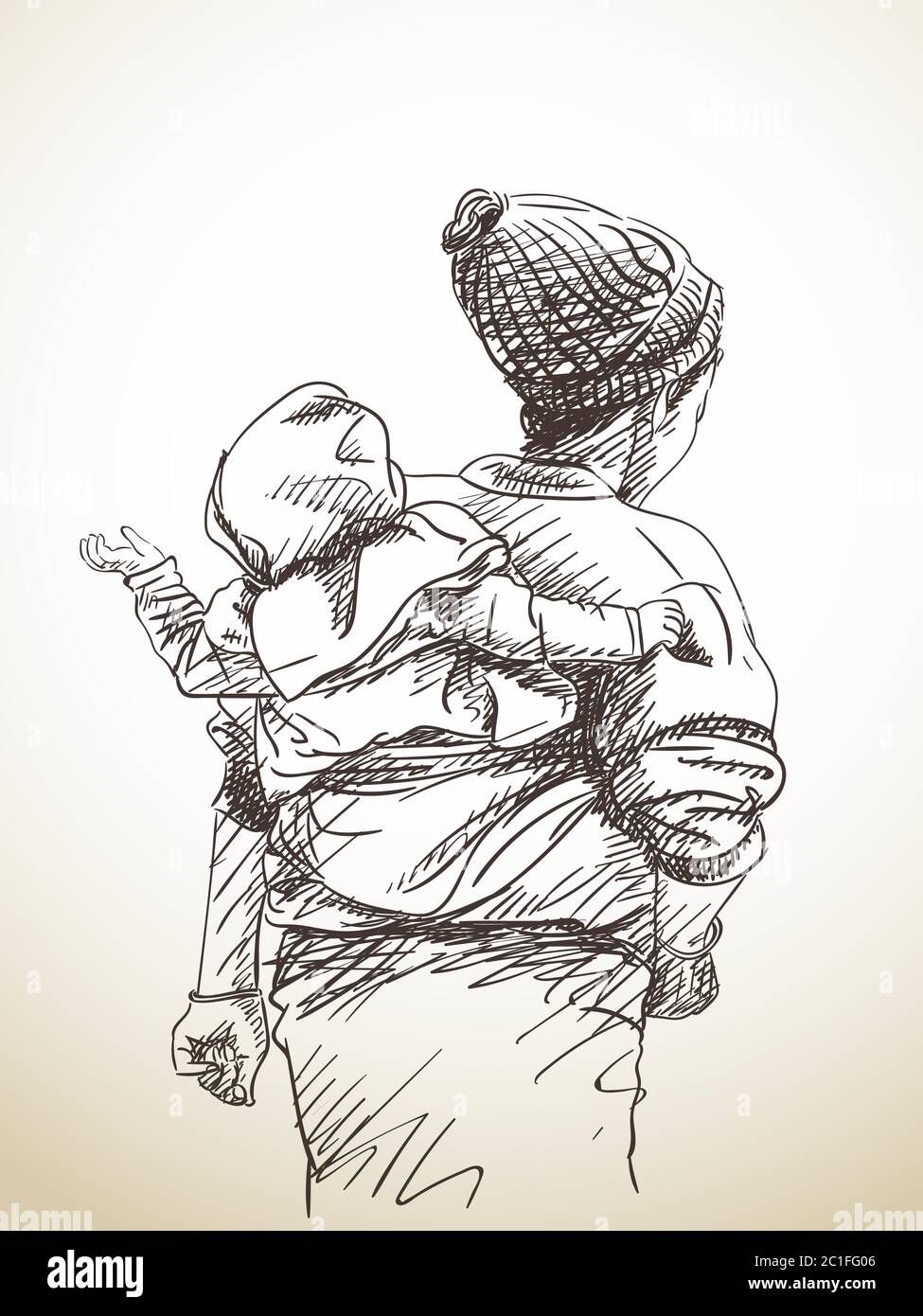 Madre nepal Immagini Vettoriali Stock - Alamy