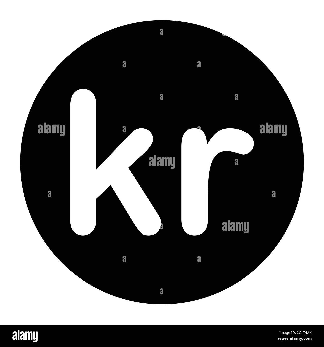 SEK Krona svedese e NOK simbolo della valuta norvegese di Krone ...