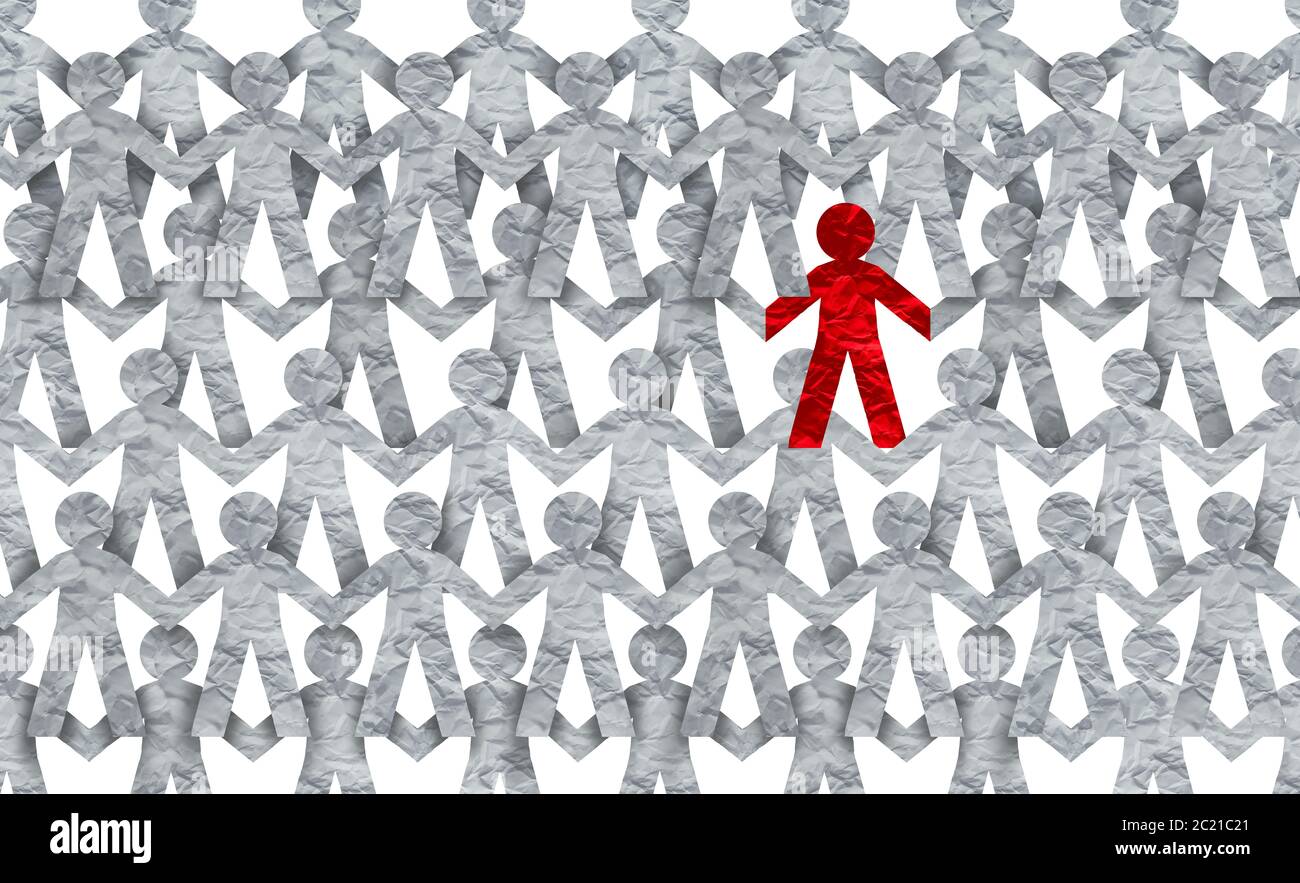 Simbolo del razzismo o icona dell'individualità o un problema ...