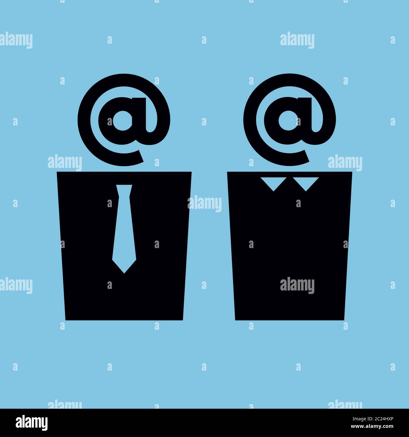 Simbolo di posta elettronica Immagini Vettoriali Stock - Alamy