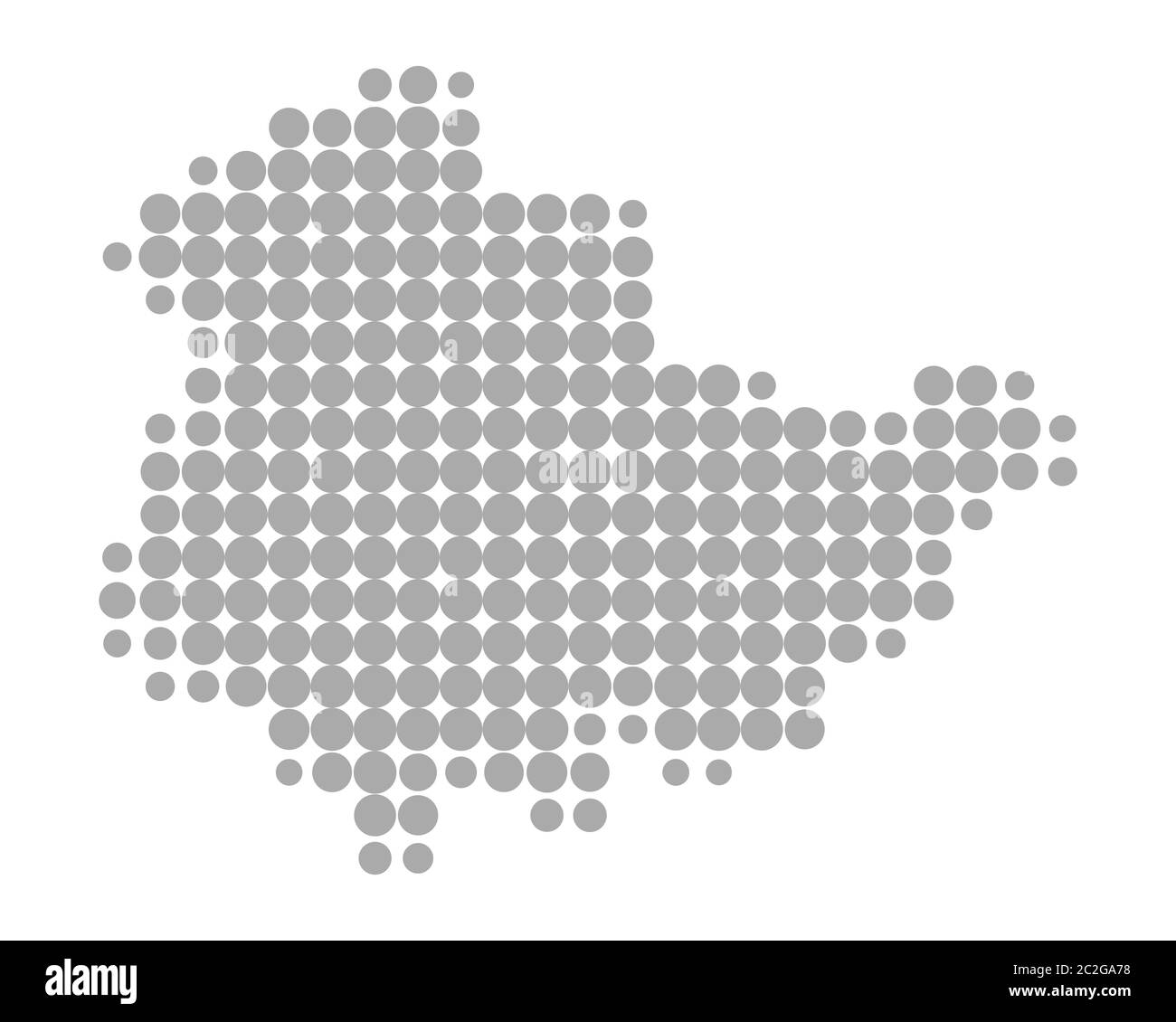 Mappa della turingia Foto e Immagini Stock in Bianco e Nero - Alamy