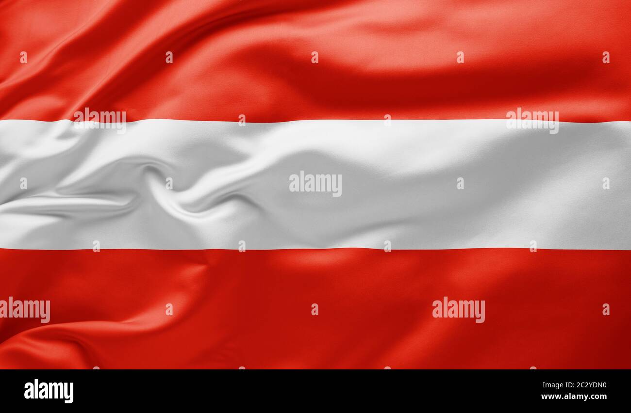 Sventolando la bandiera dell'austria immagini e fotografie stock ad ...