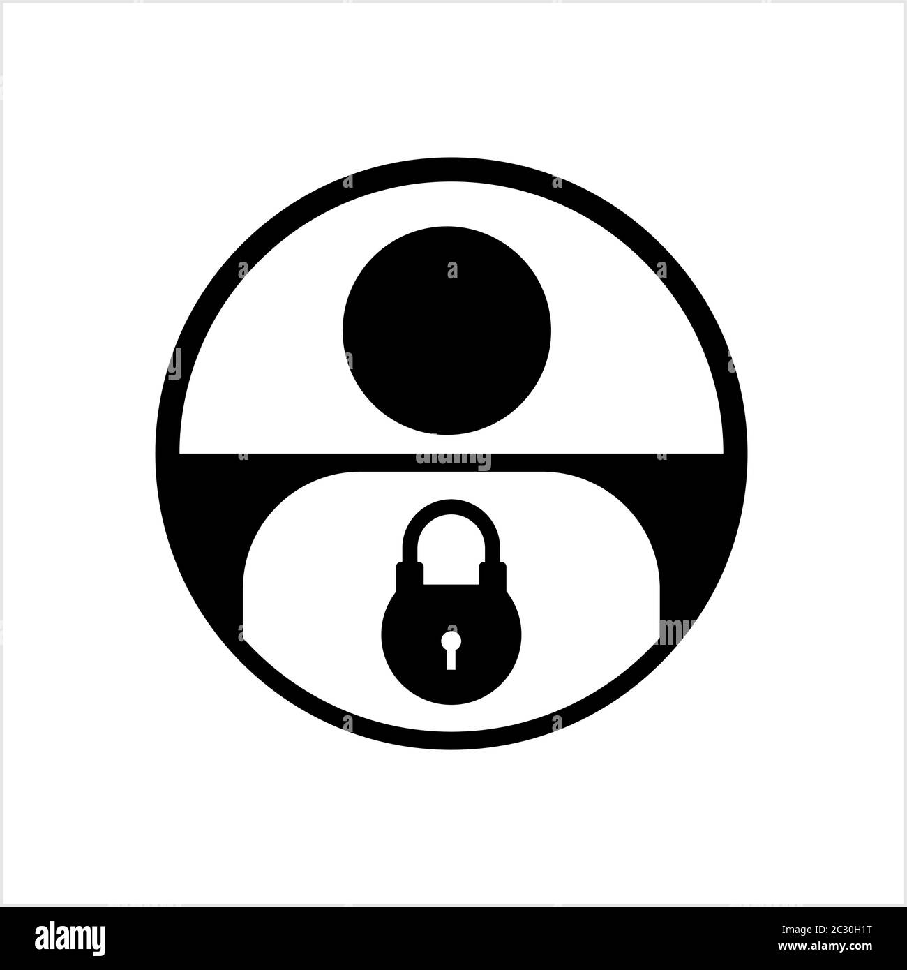 Accesso utente protetto, protetto da password, protezione dei dati ...