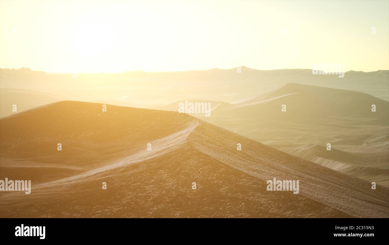 Dune Di Sabbia Nel Deserto Del Sahara Al Sorgere Del Sole Immagini e Fotos Stock - Alamy