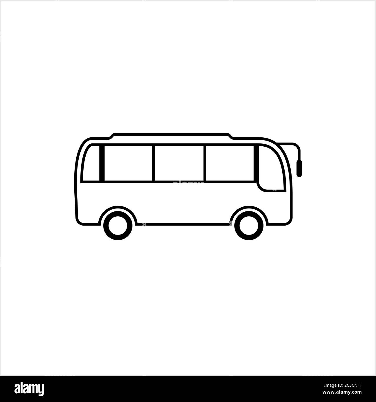 Coach bus vector vectors Foto e Immagini Stock in Bianco e Nero - Alamy