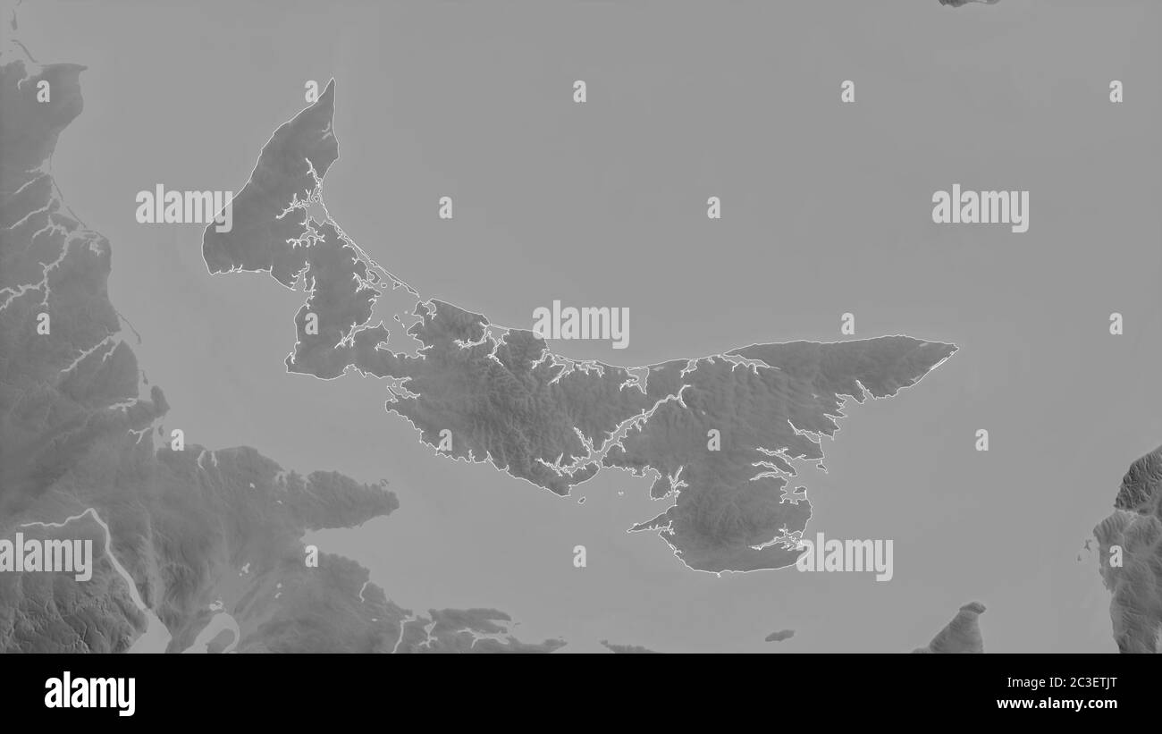 Mappa struttura principe edward island Foto e Immagini Stock in Bianco ...