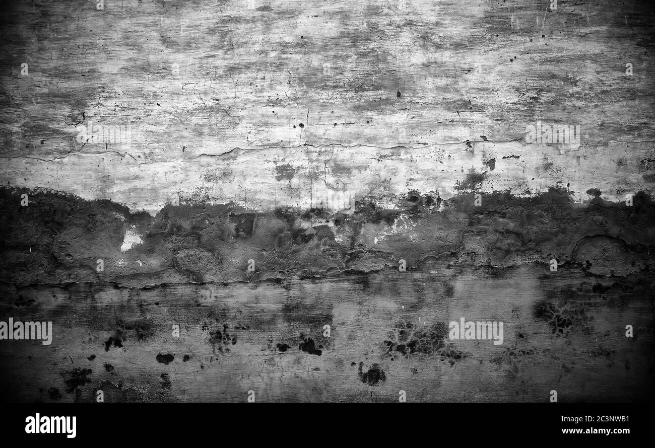 Muro sporco con rotto Foto e Immagini Stock in Bianco e Nero - Alamy