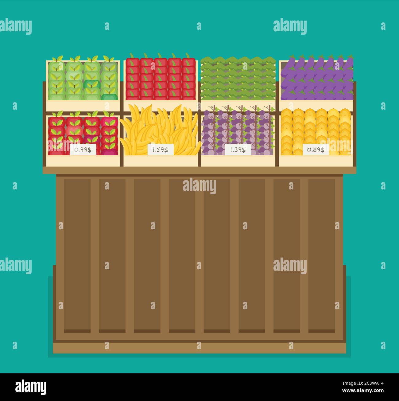 Mercato del burro Immagini Vettoriali Stock - Alamy