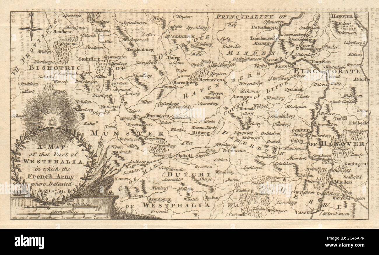 Westfalia map immagini e fotografie stock ad alta risoluzione - Alamy
