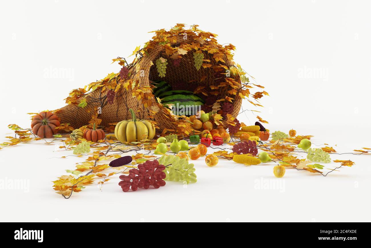 Cornucopia horn of plenty immagini e fotografie stock ad alta ...