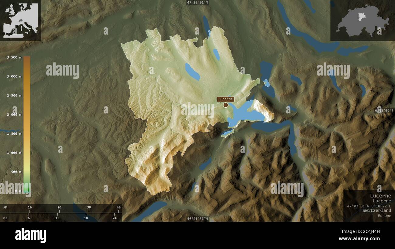 Mappa dell'area di lucerna immagini e fotografie stock ad alta ...