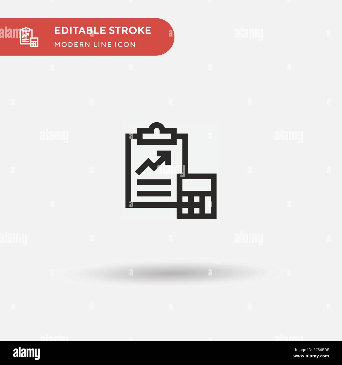 Icona del vettore semplice della calcolatrice. Modello di disegno ...