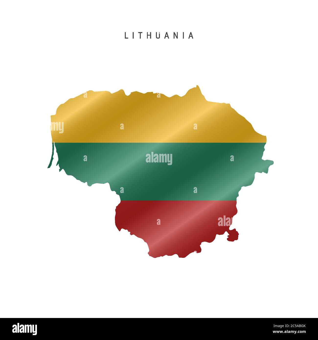Lituania political map Immagini Vettoriali Stock - Alamy