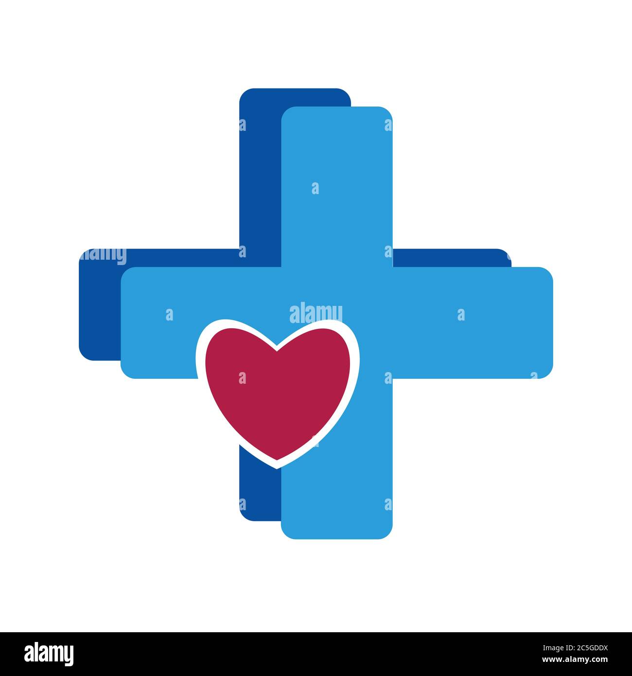 Logo medico, logo a croce, logo del centro medico, simboli sanitari ...