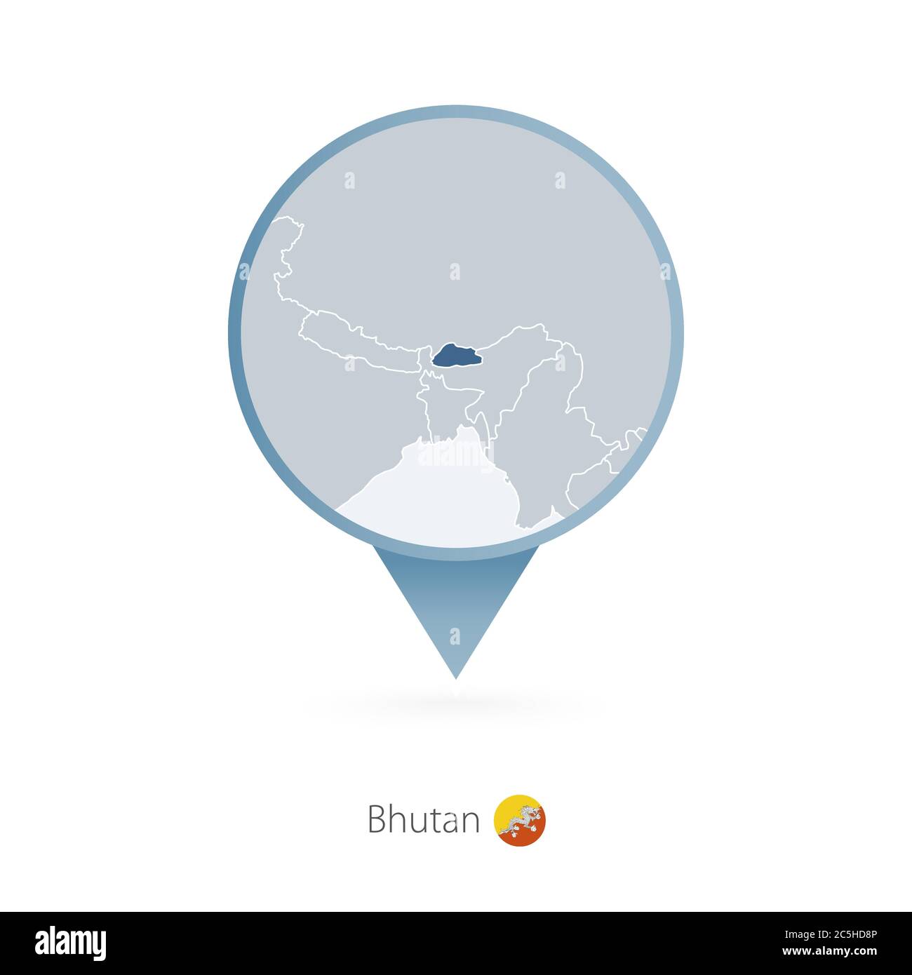 Perno mappa bhutan Immagini senza sfondo e Foto Stock ritagliate - Alamy