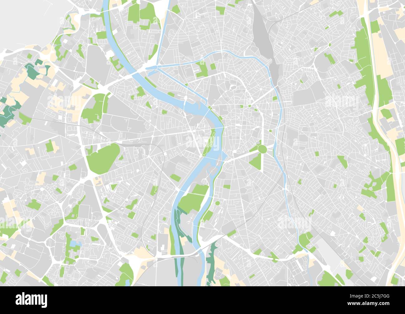 Toulouse city map immagini e fotografie stock ad alta risoluzione - Alamy