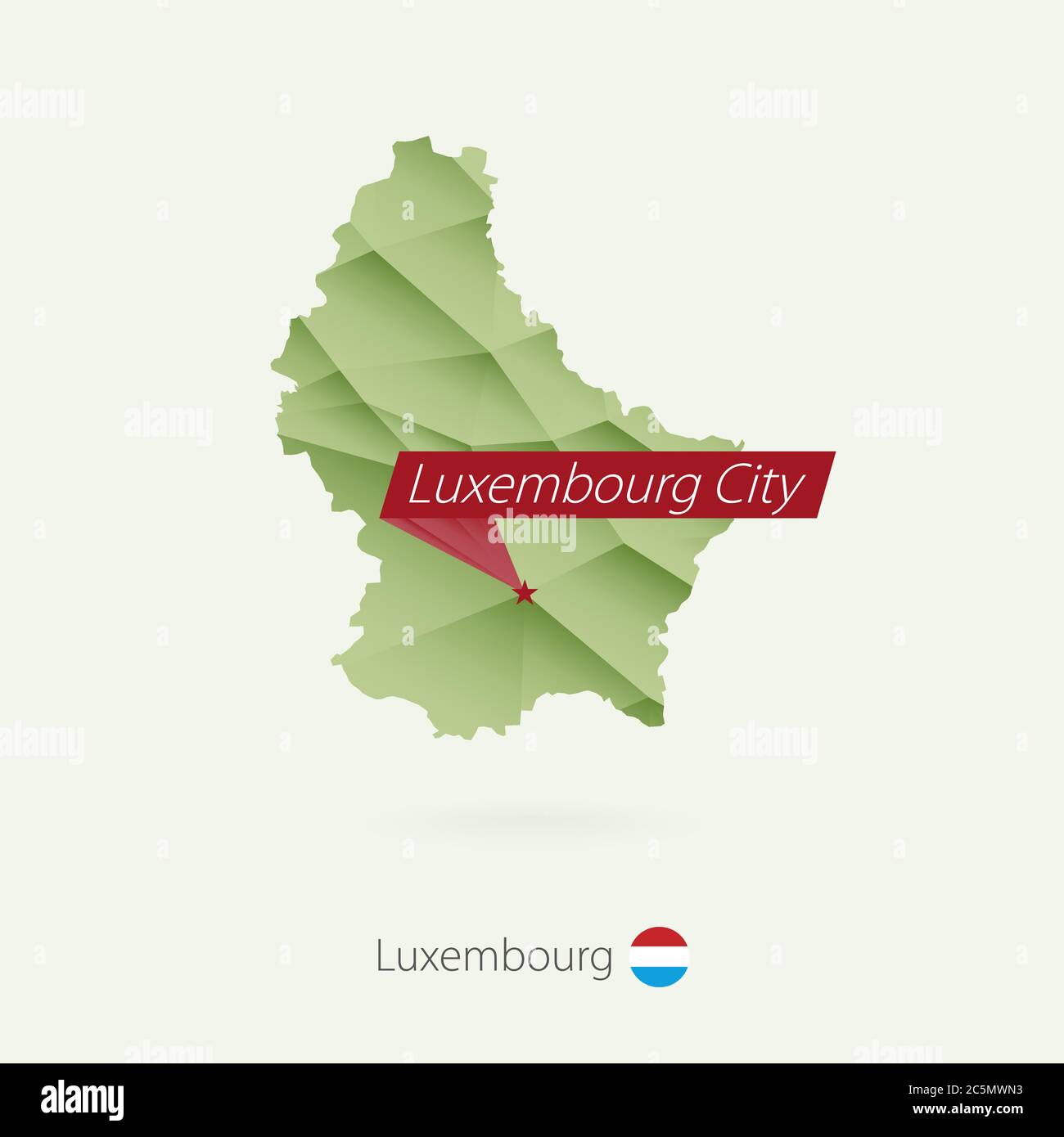 Mappa della città di lussemburgo Immagini Vettoriali Stock - Alamy