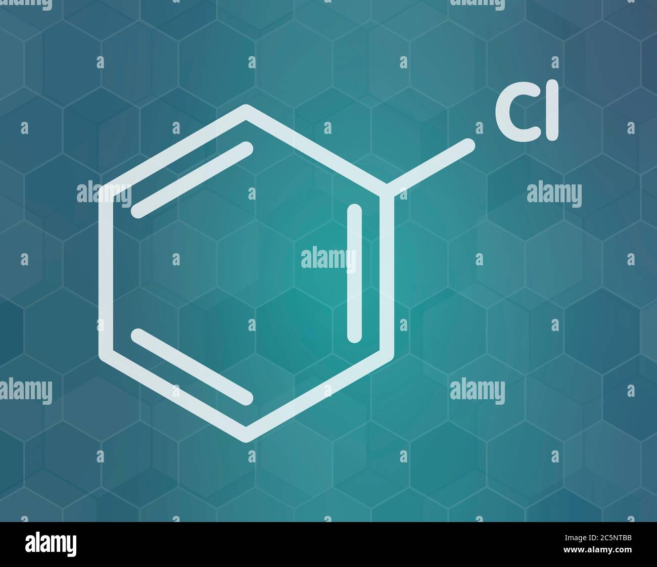 Clorobenzene molecola di solvente industriale immagini e fotografie ...
