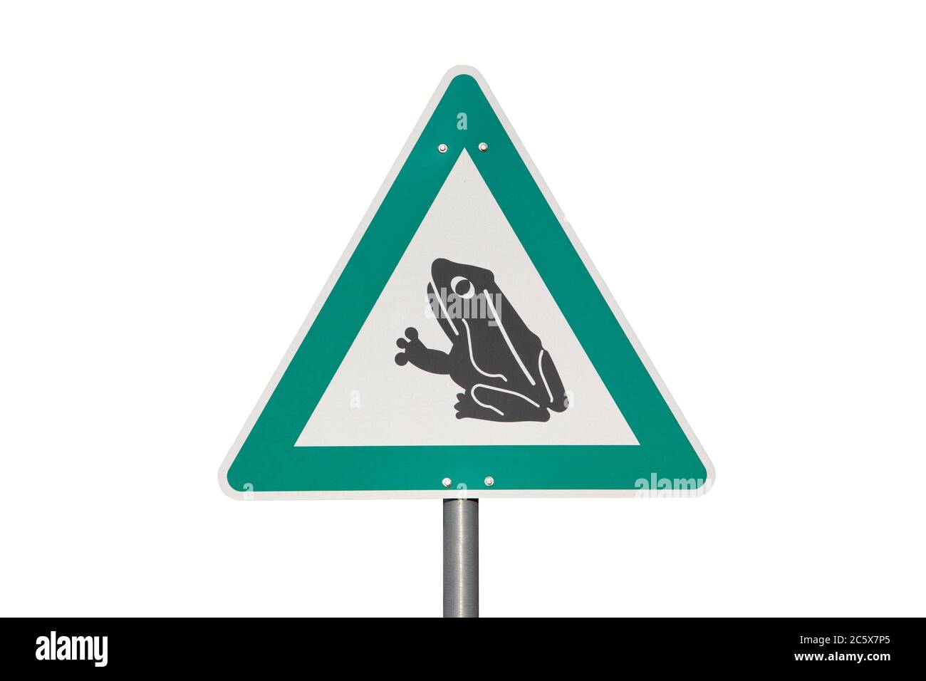 Cartello stradale sulle rane immagini e fotografie stock ad alta ...