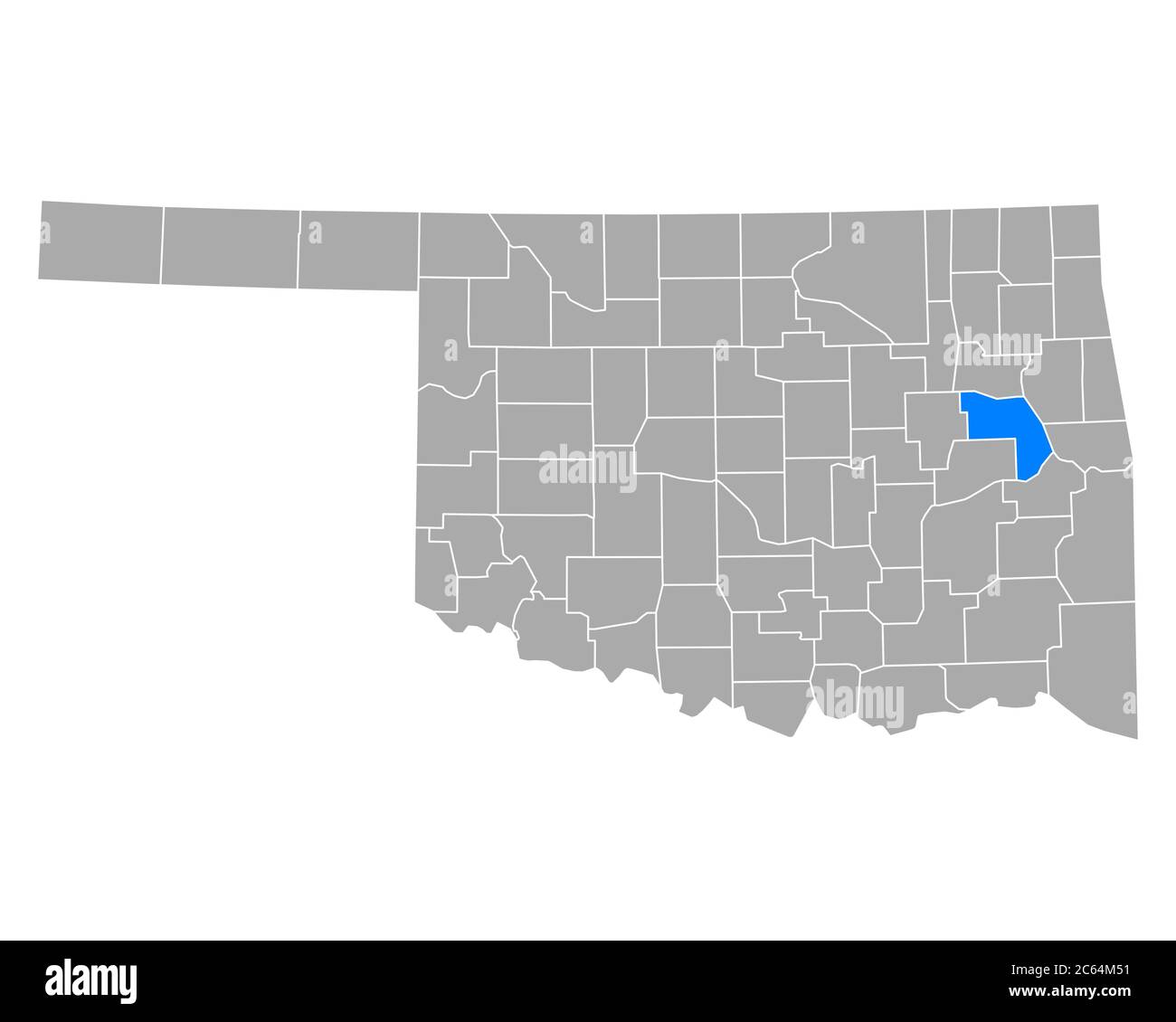 Muskogee mappa dell'oklahoma immagini e fotografie stock ad alta ...
