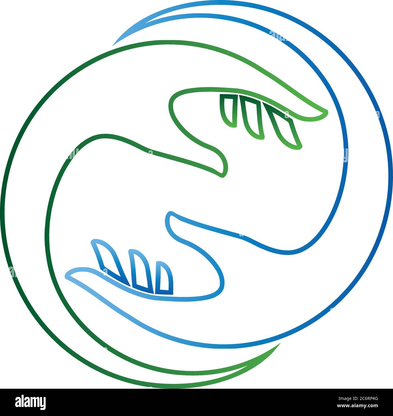 Mano, mani, massaggio, fisioterapia, logo Immagine e Vettoriale - Alamy